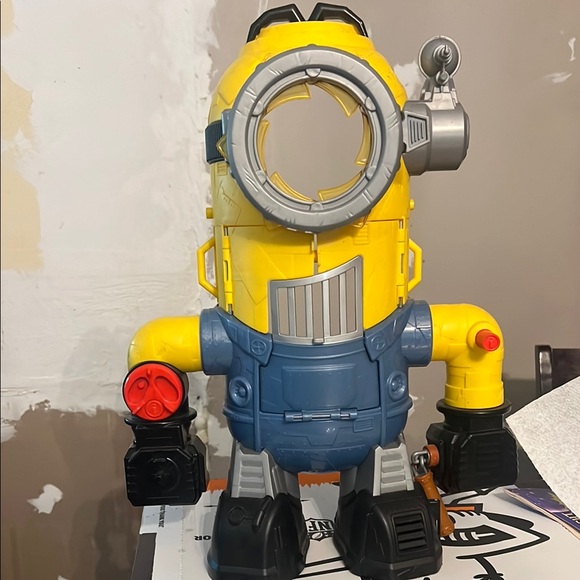 Minions | Toys | Yellow And Blue Minion Toy Robot Open Play Back | Poshmark